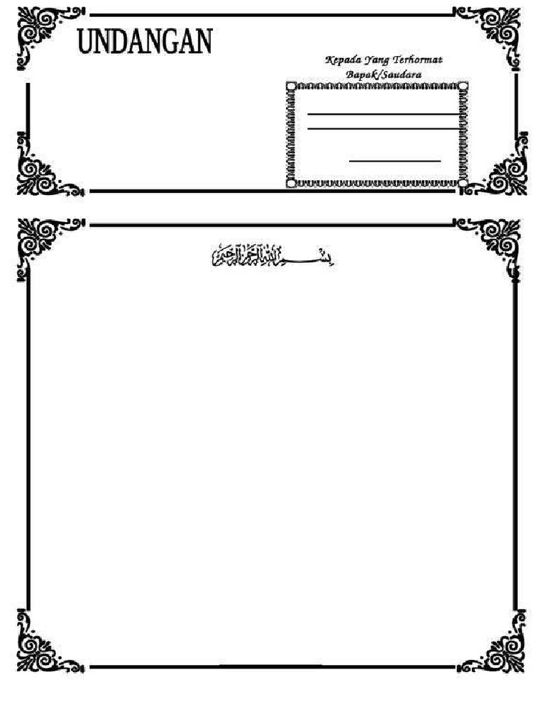Bingkai Undangan | PDF