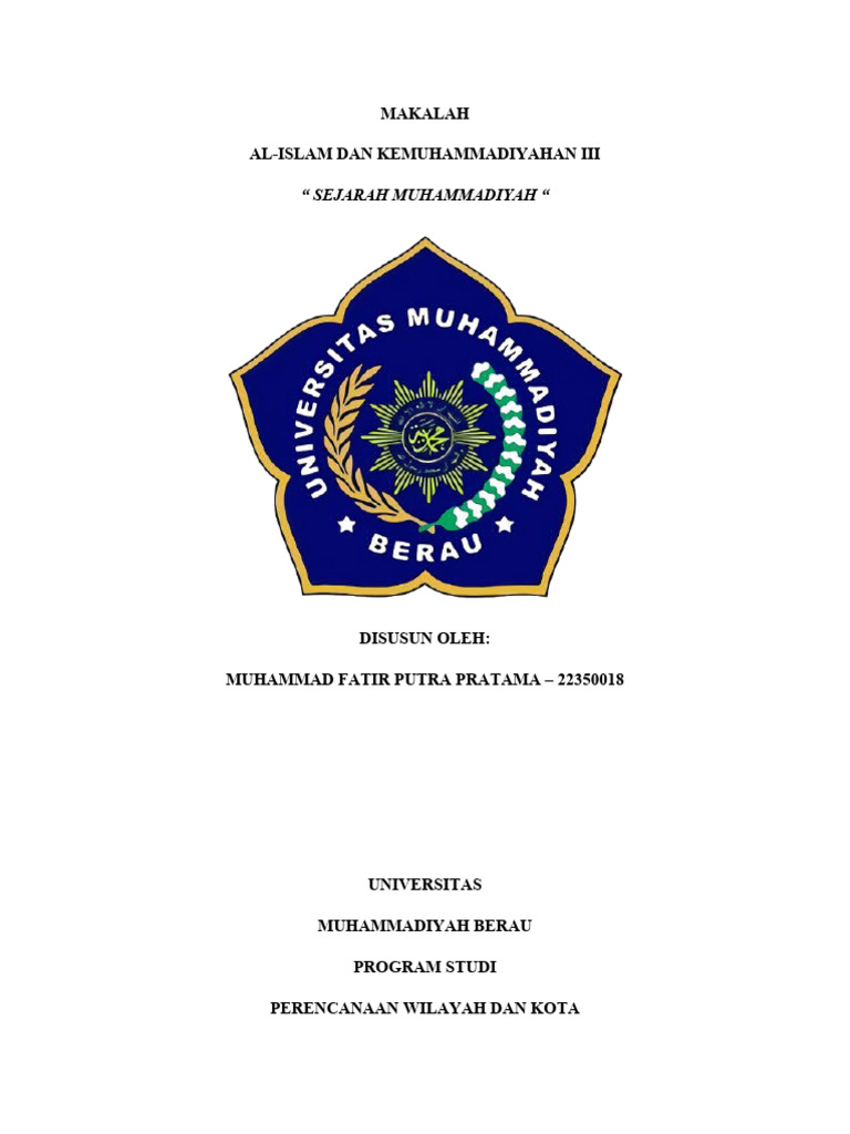 MAKALAH AIK III_MUHAMMAD FATIR PUTRA PRATAMA_22350018 | PDF