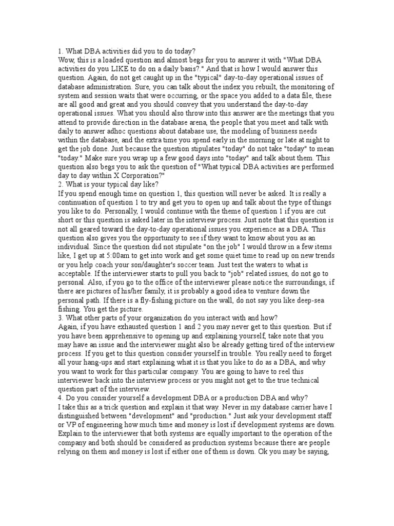 Interview Qns | PDF | Pl/Sql | Parameter (Computer Programming)