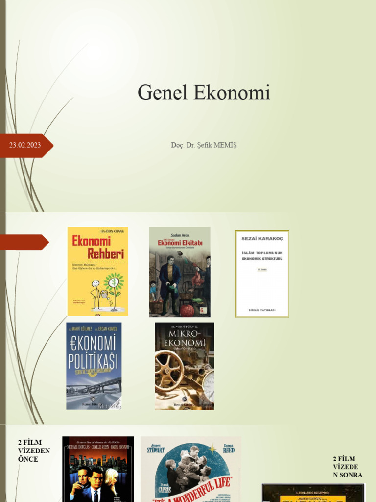 IKT 101 Genel Ekonomi01 230223 | PDF