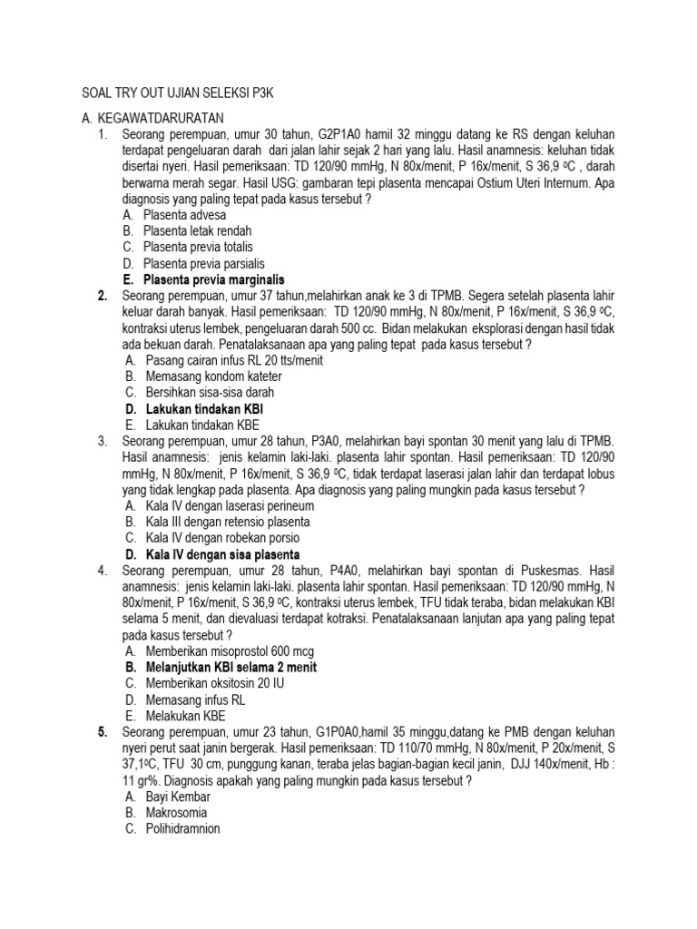 Soal TO IBI Kab. CRBN | PDF