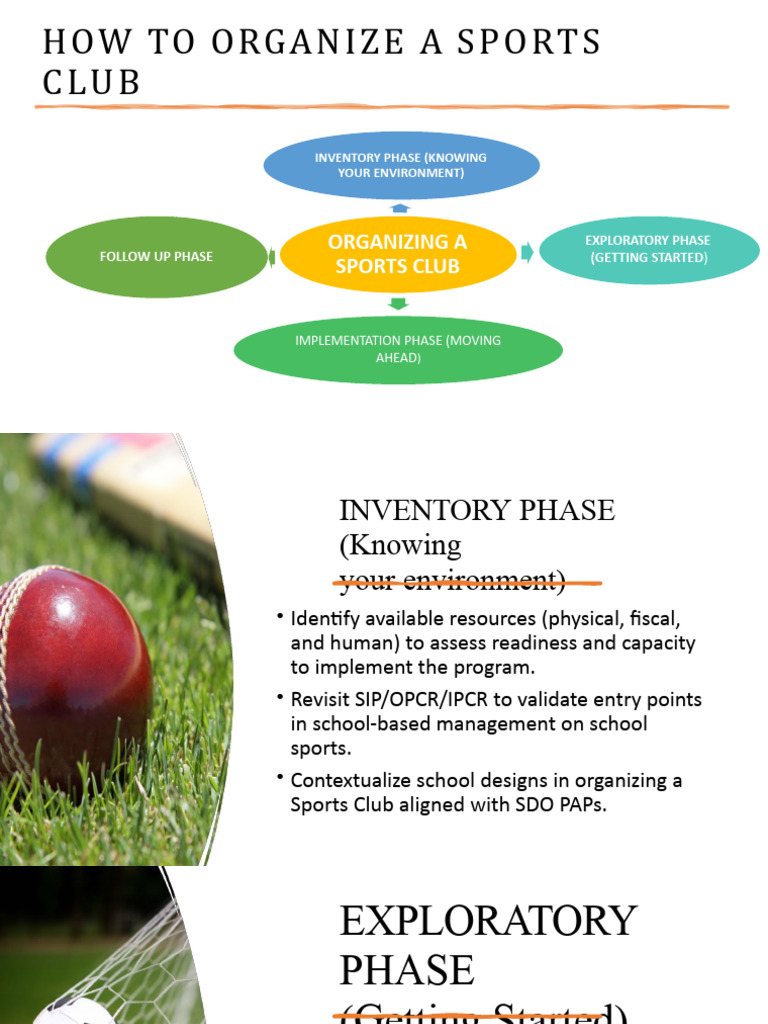 How To Organize A Sports Club | PDF | Facilitator | Physical Education