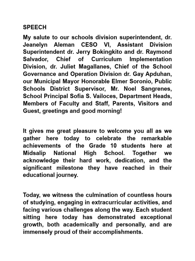 SPEECH | PDF