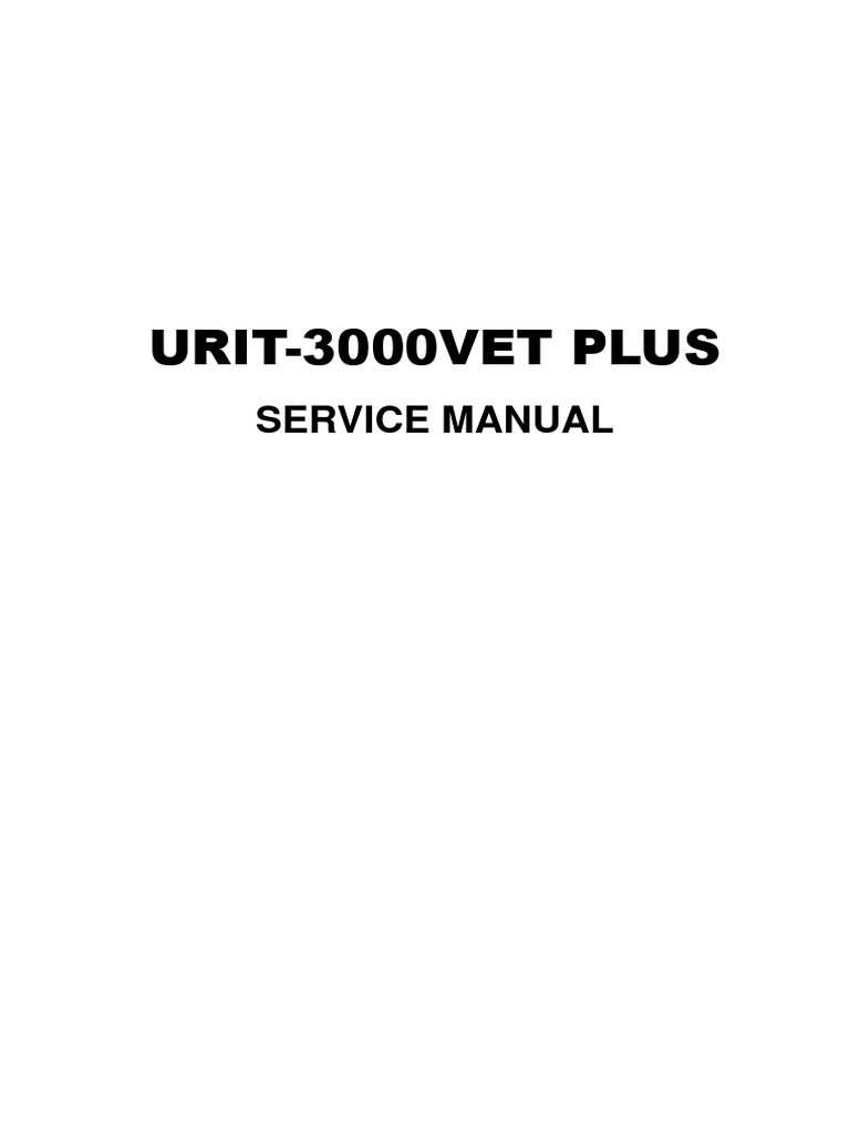 3000plus Service Manual | PDF