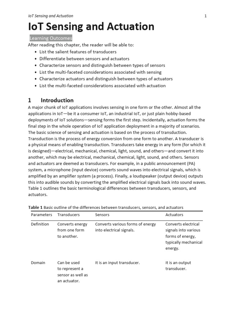 Iot Sensing And Actuation Pdf