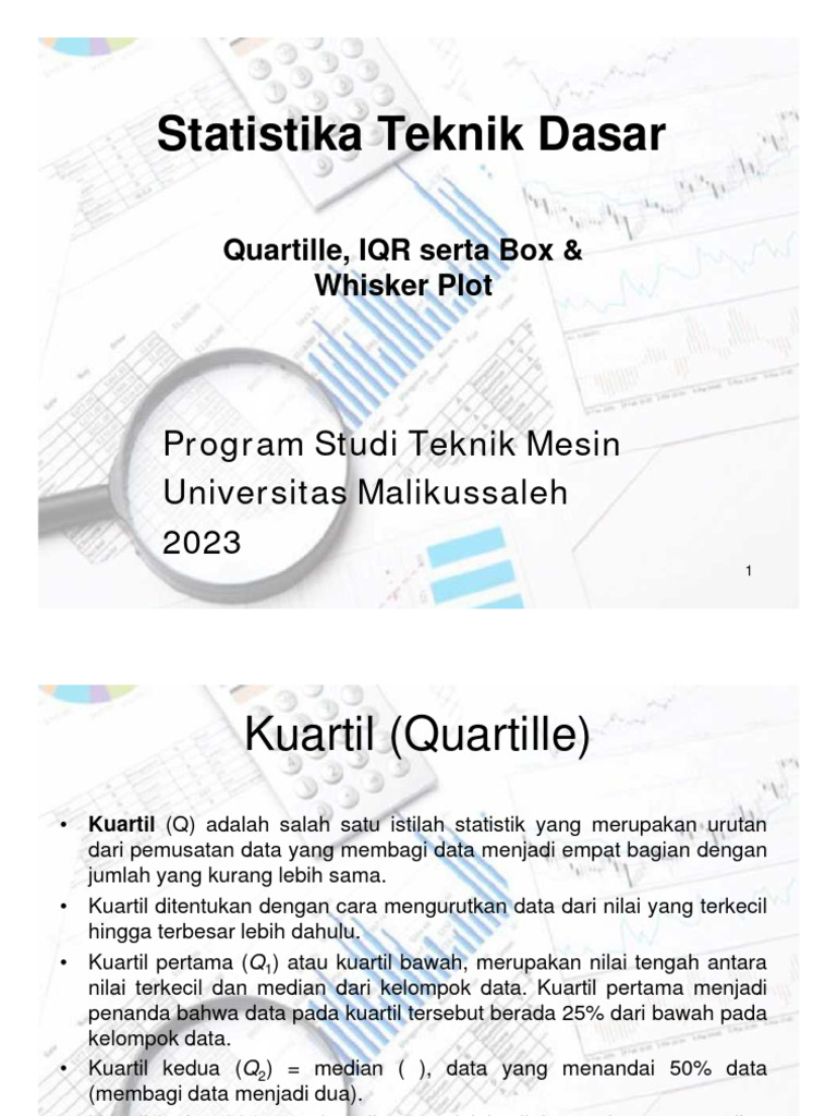 Statistik Kuartil & IQR Teknik Mesin | PDF