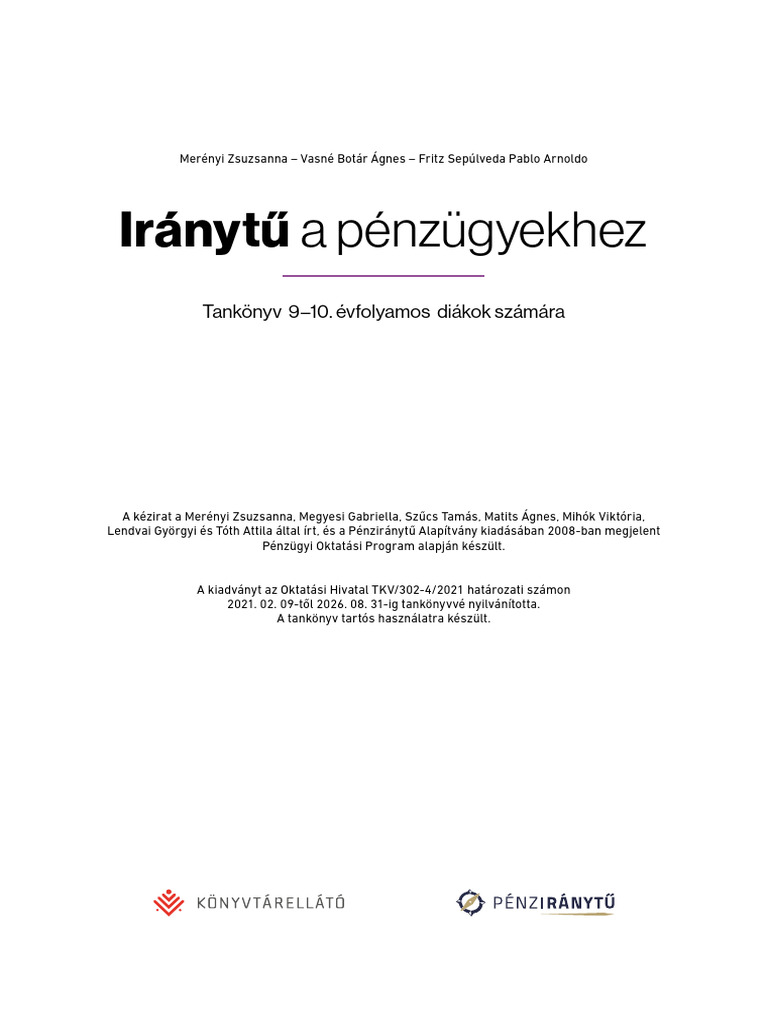 Iranytu a Penzugyekhez 2023 | PDF