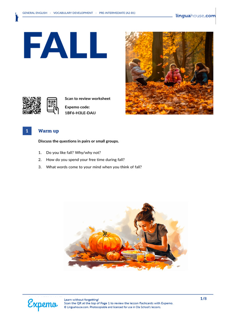 Fall American English Student | PDF