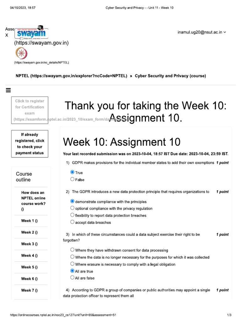 Cyber Security and Privacy - Week10 | PDF