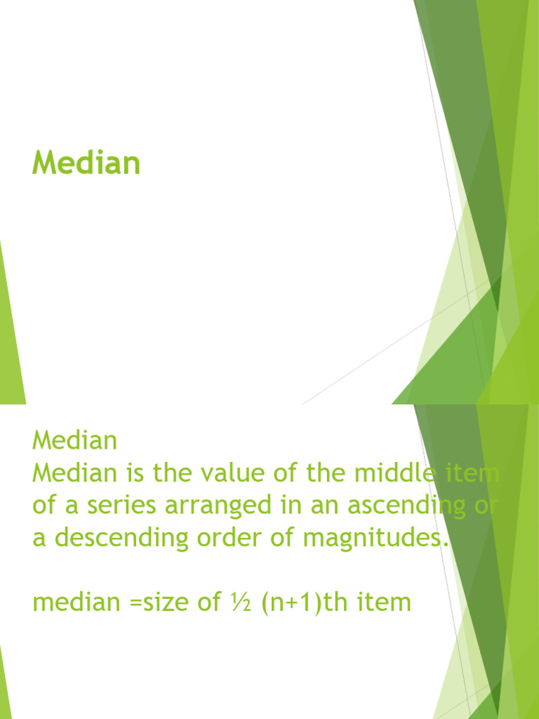 Median | PDF