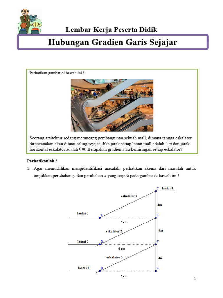 LKPD 3 Hubungan Gradien Garis | PDF