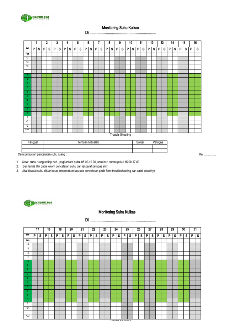 Monitoring Suhu Kulkas KLINIK | PDF