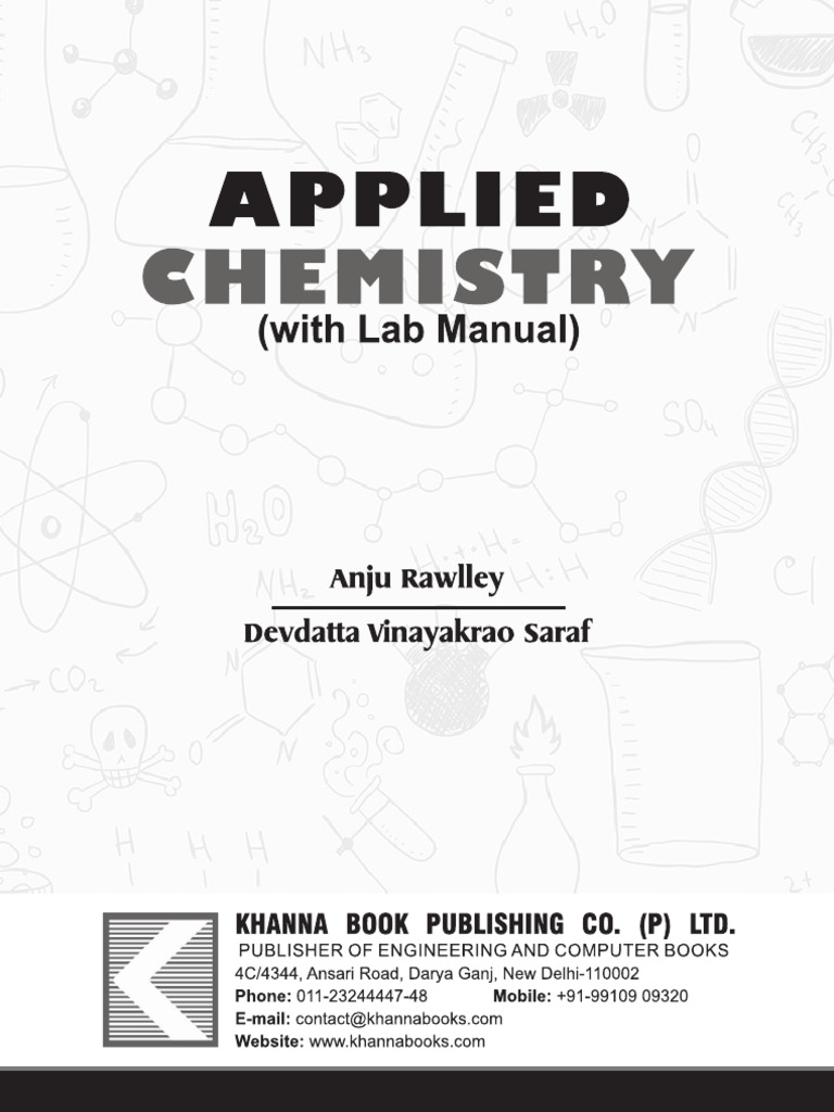 Diploma Applied Chemistry English Pdf Chemical Bond Chloride