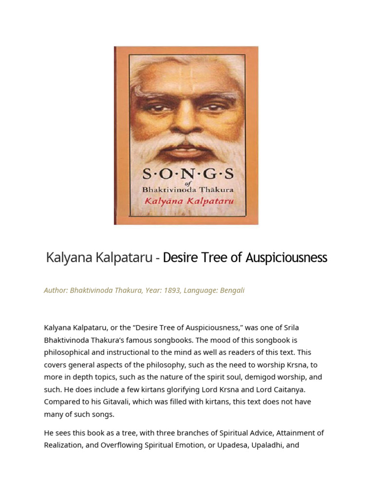 Kalyana Kalpa-Taru | PDF