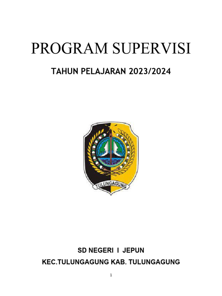 Program Supervisi 2023-2024 | PDF
