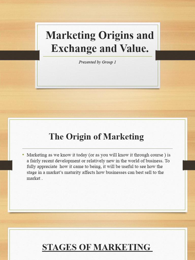 Marketing Evolution: Stages & Value | PDF