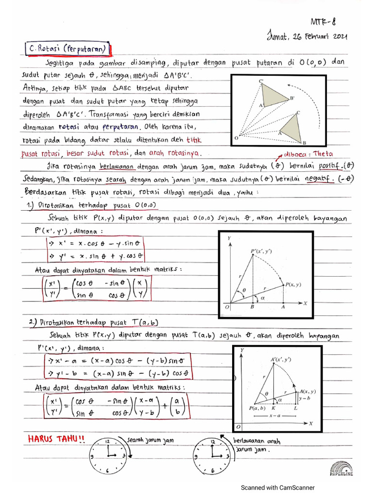 MTK 8 - Rotasi | PDF