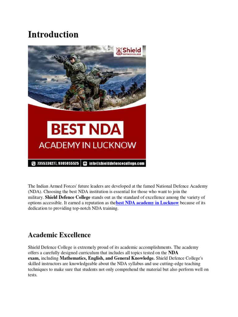 NDA Academy | PDF