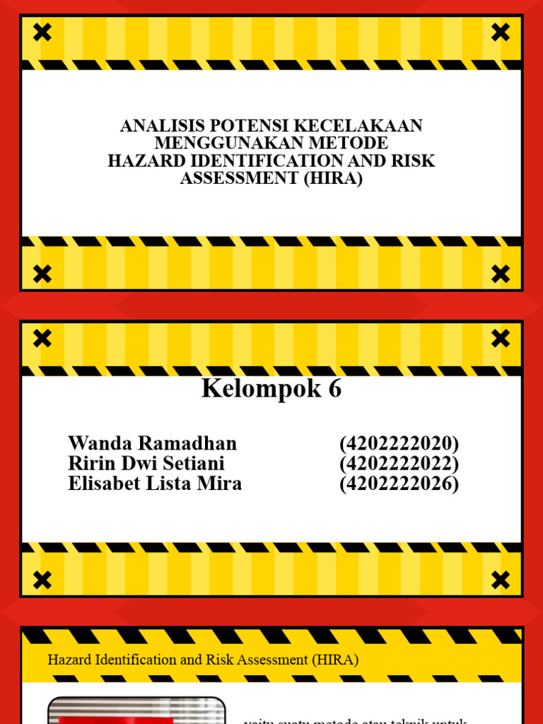 Analisis Metode HIRA untuk Kecelakaan | PDF