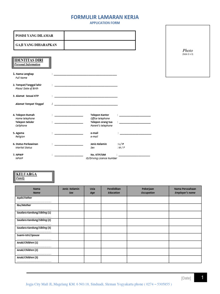 Application Form 2023 | PDF