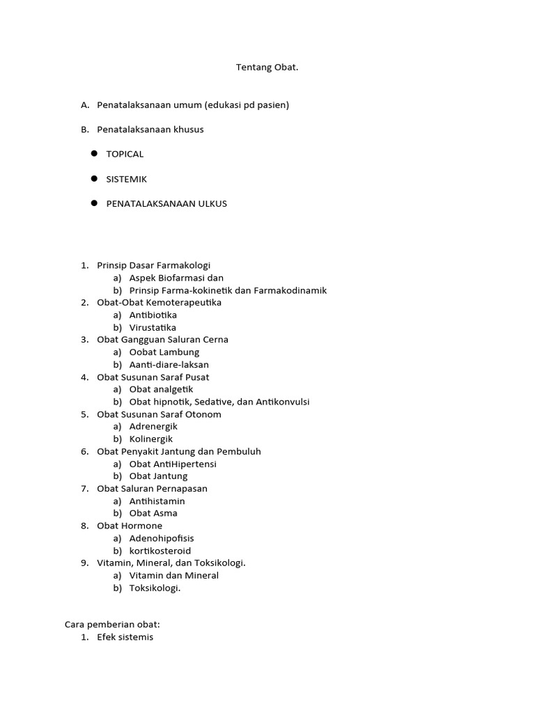 Tentang Obat | PDF