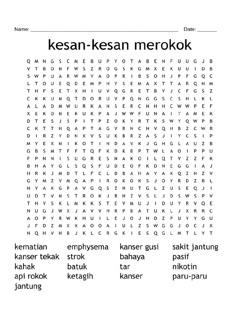 Kuiz Ppda Kesan Merokok | PDF
