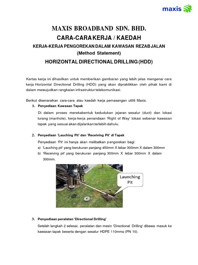 Method Statement HDD Sign Syed Ver2 | PDF