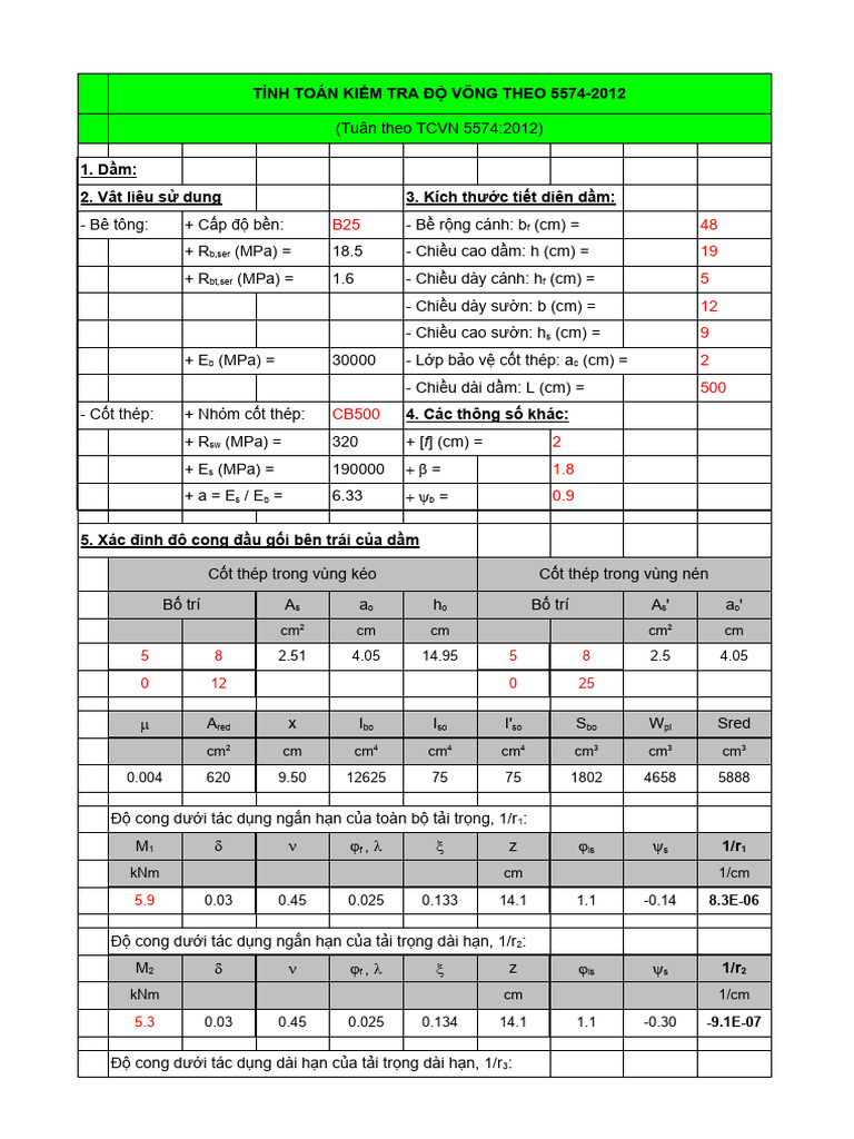 Pl4.Tinh Do Vong Dam Chu I Nhip 16.8m | PDF