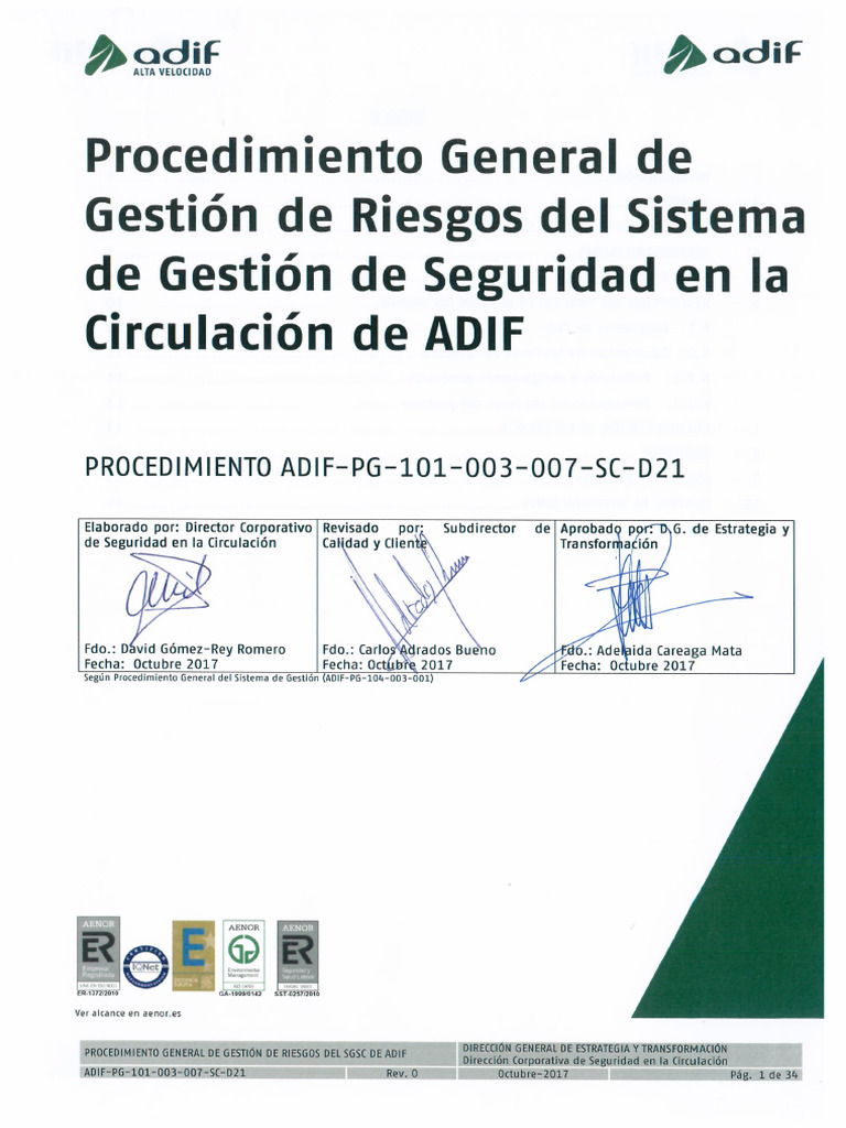 Adif PG 101 003 007 SC D21 | PDF