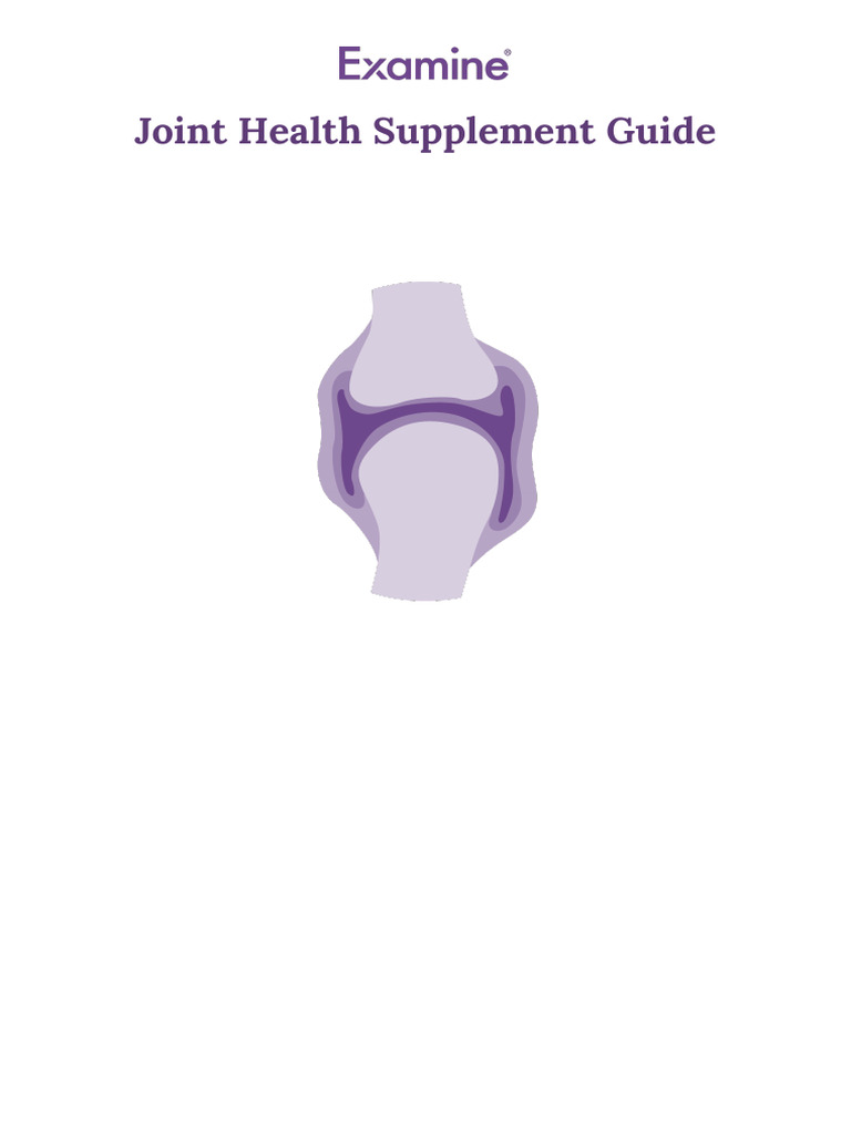 Joint Health Supplement Overview | PDF | Wellness | Lifestyle