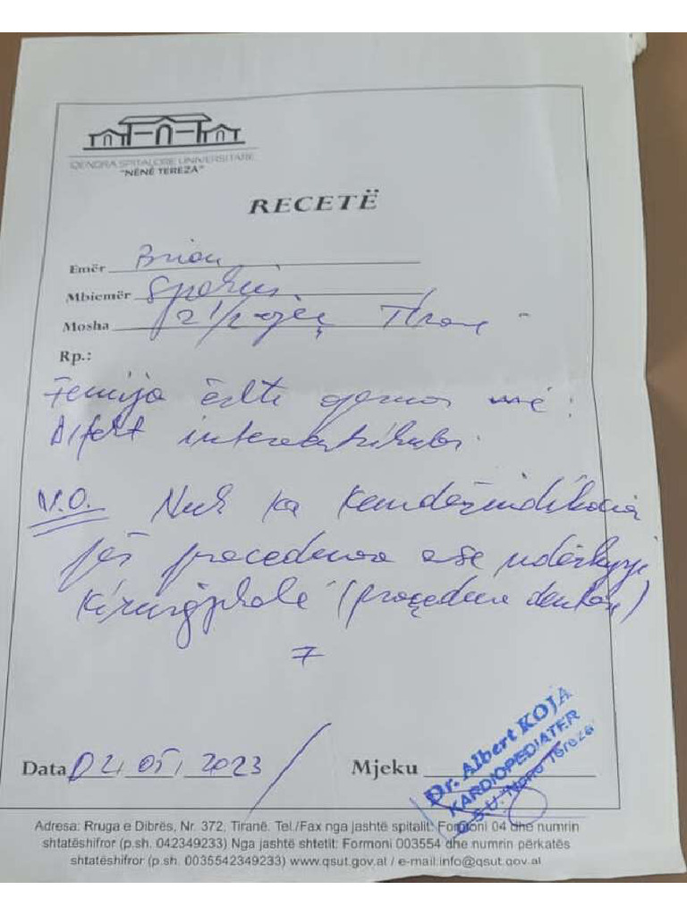 Kartela Mjekesore | PDF