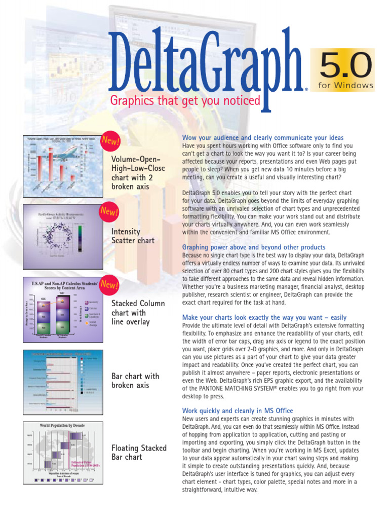 DeltaGraph 5.0 | Download Free PDF | Adobe Photoshop | Chart