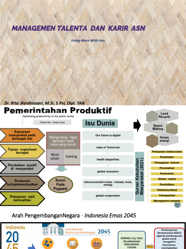 Manajemen Talenta ASN untuk Indonesia Emas | PDF