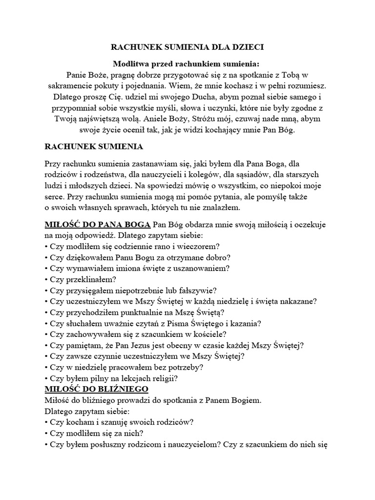 RACHUNEK SUMIENIA DLA DZIECI | PDF