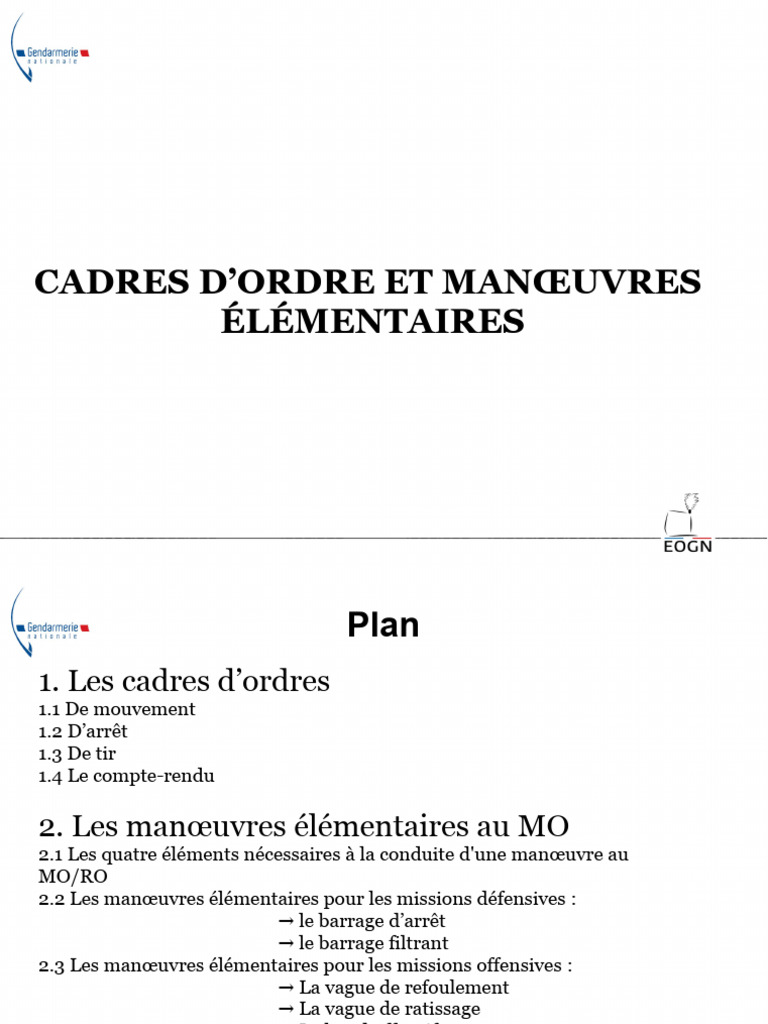 Mo 101 Langage Et Procedes Specifiques Mo Cadres D Ordres Août 2021 | PDF