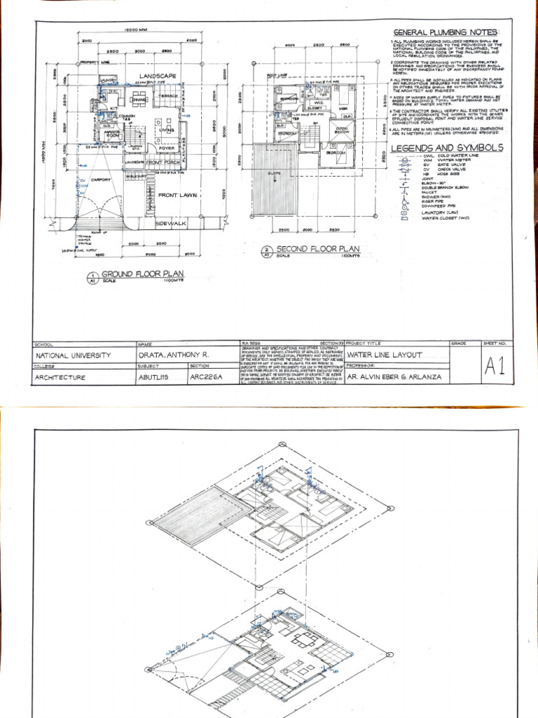 Orata - Water Line Layout - Base Plan 4 - Arc226a | PDF