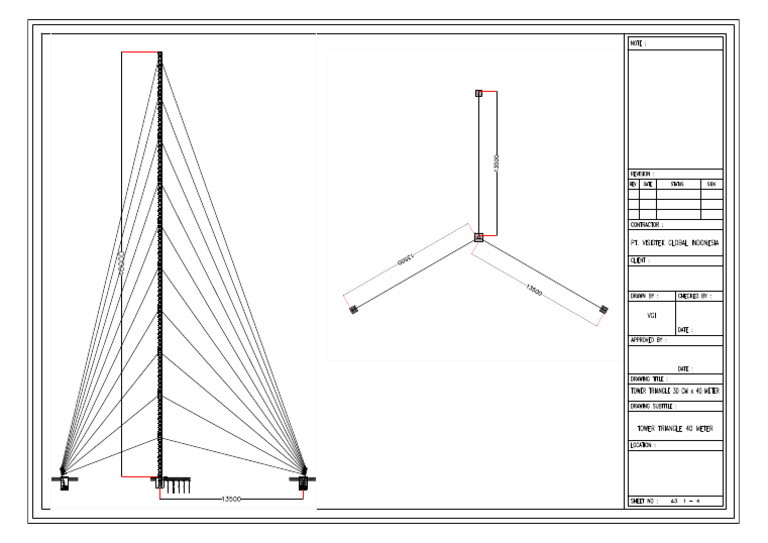 Tower Triangle 40 Meter (Tarikan Seling Pipa).pdf1 | PDF