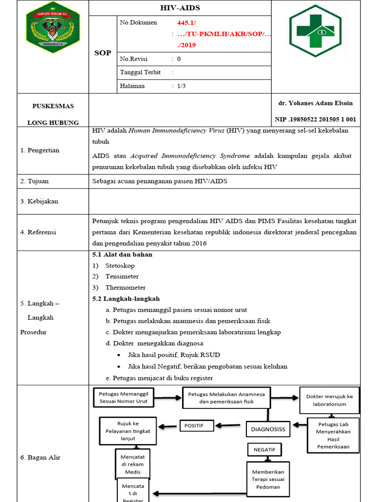SOP HIV-AIDS OK | PDF