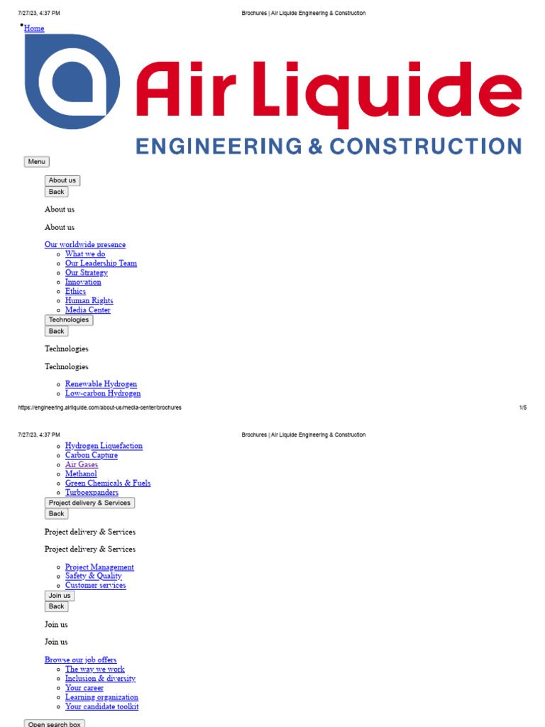 Air Liquide Engineering & Construction | PDF | Natural Gas ...