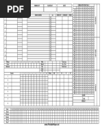 Cricket Score Sheet Template PDF | PDF