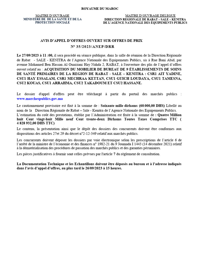 Avis AO 35 2023 | PDF