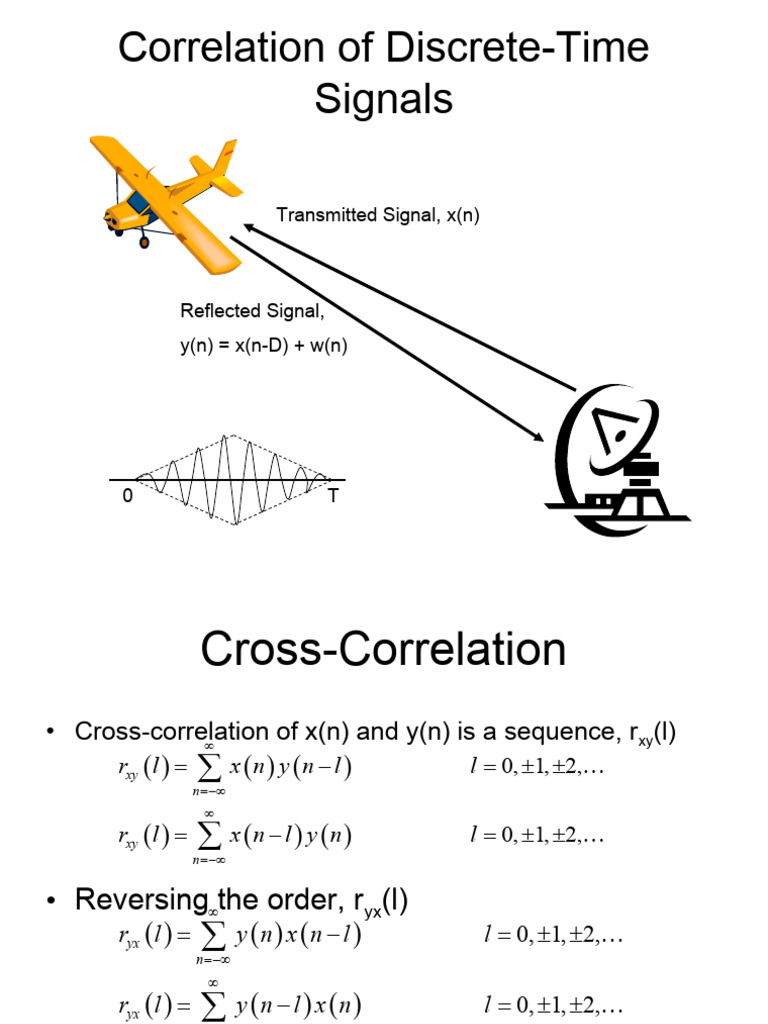 Correlation of Discrete-Time Signals | PDF