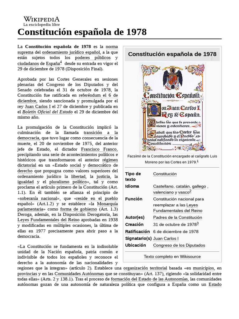 Constitución_española_de_1978 | PDF