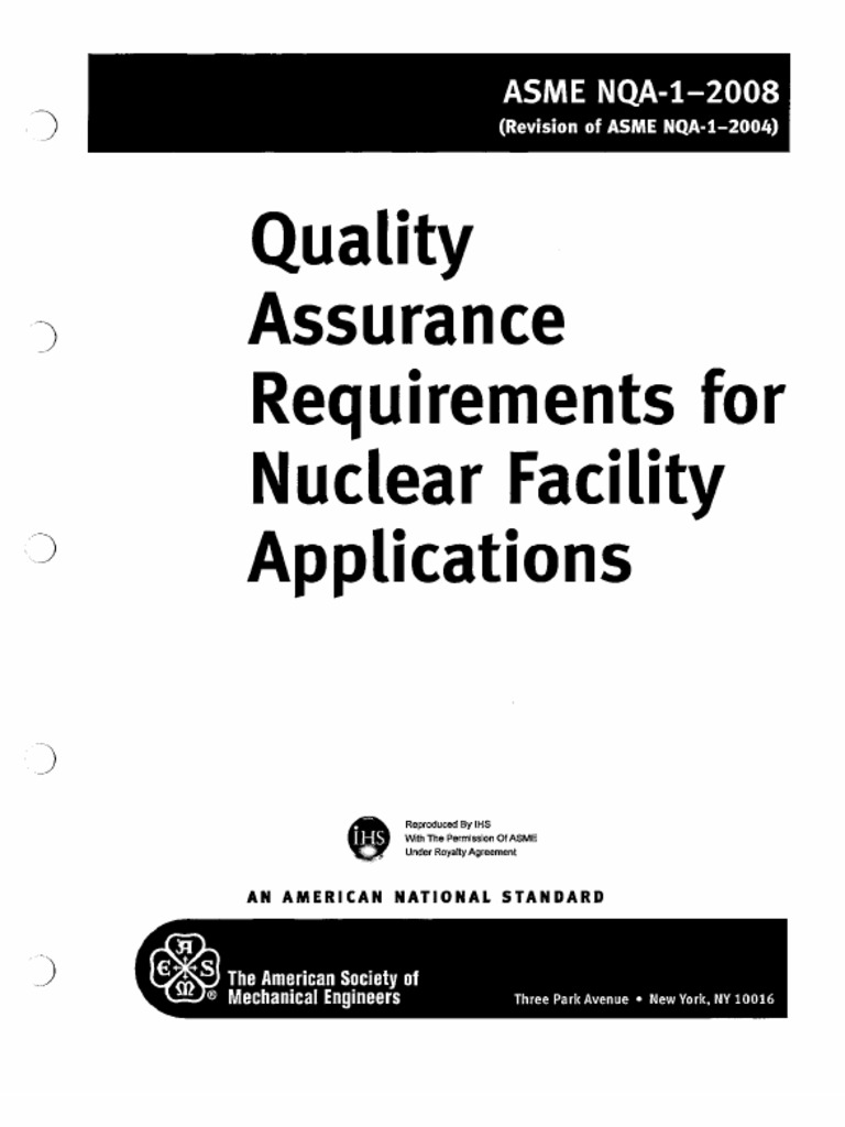 Asme Nqa-1 2009a | PDF