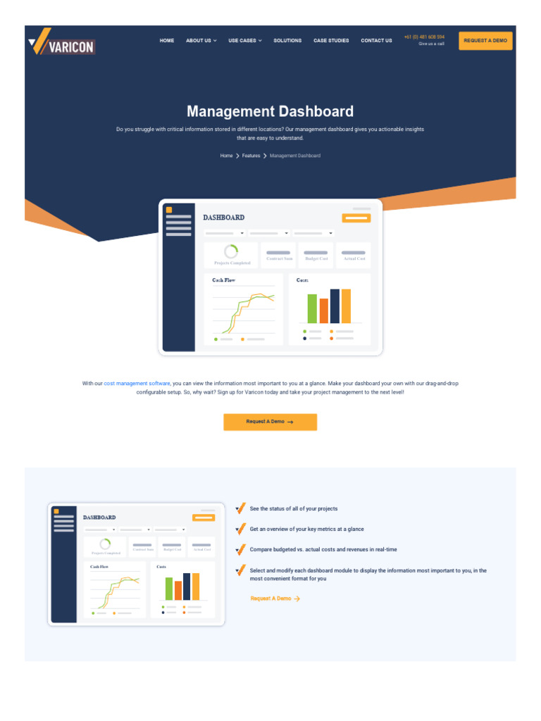 Customizable Management Dashboard Insights | PDF | Business | Computers
