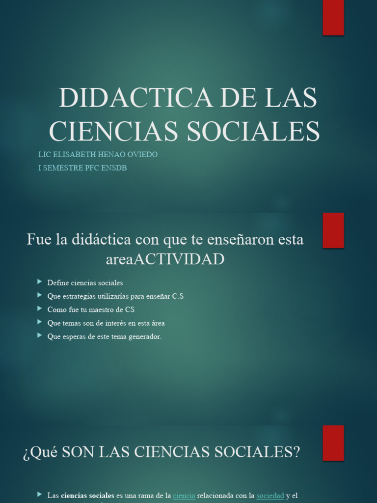 Didáctica de las Ciencias Sociales | PDF | Ciencias sociales | Ciencia ...