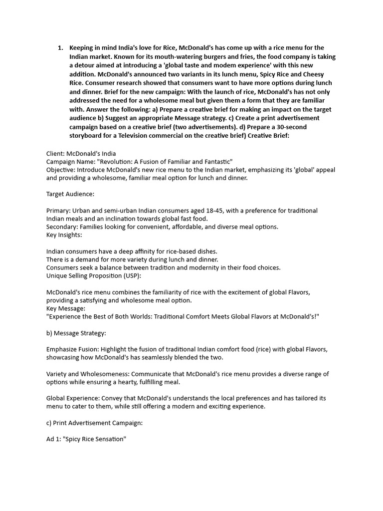 Copywriting Sample Question Paper Solution | PDF