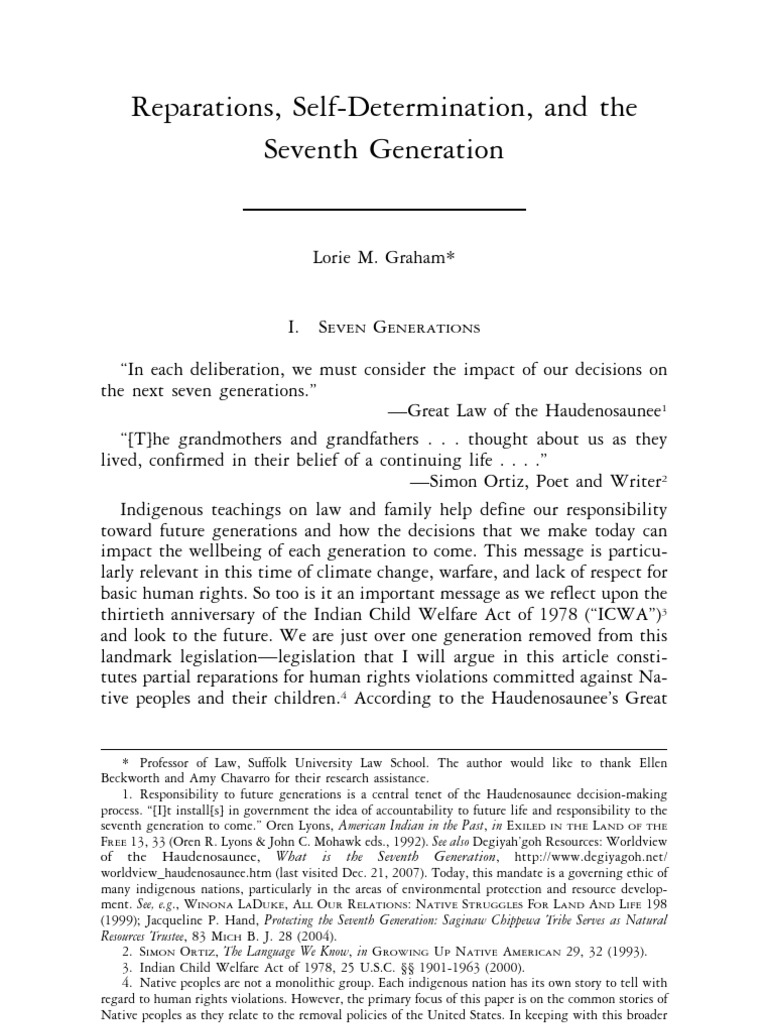 Self Determination | PDF | Native Americans In The United States ...