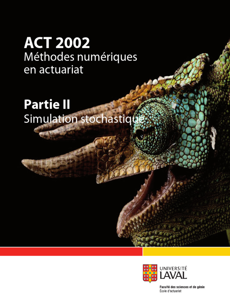 Méthodes Numériques en Actuariat - Partie II Simulation Stochastique (PDFDrive) | PDF