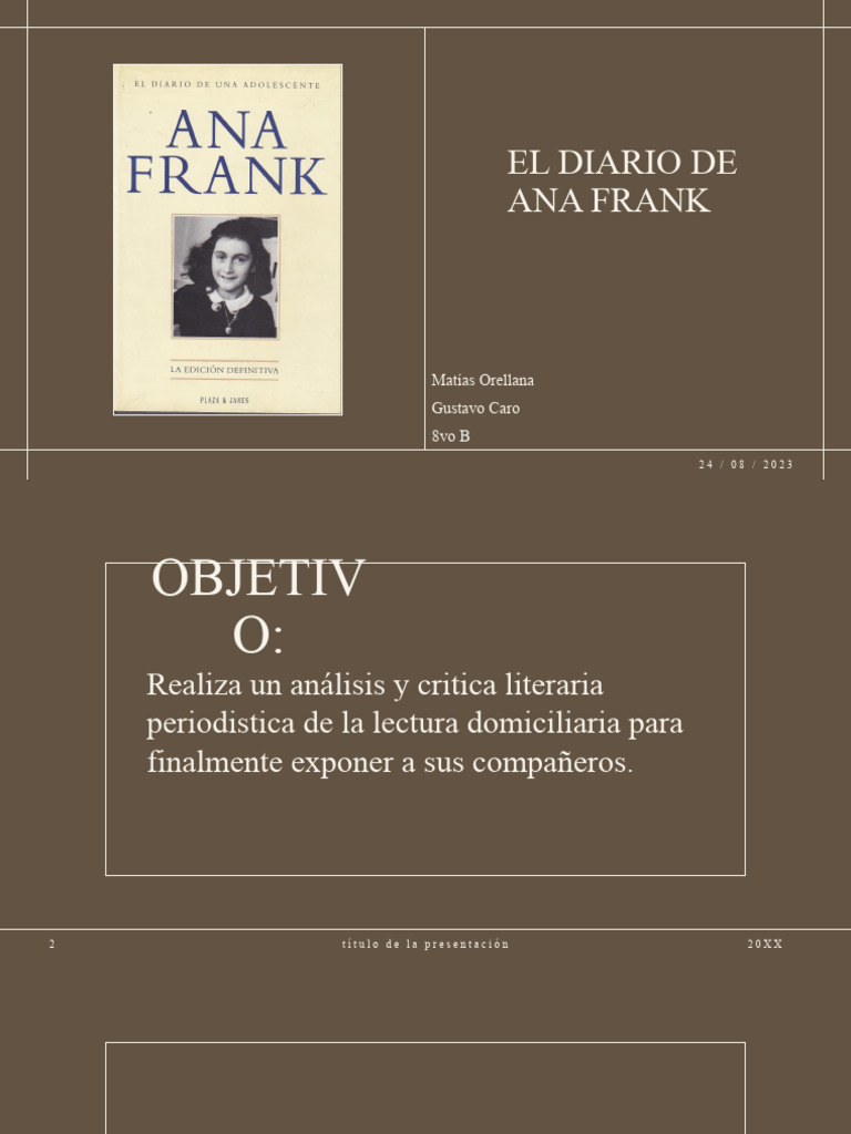 El Diario de Ana Frank | PDF